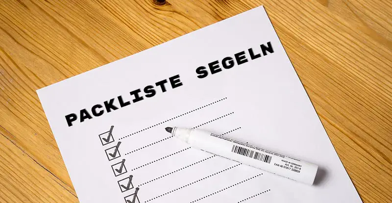 Packliste Segeln - PDF zum Ausdrucken & Abhaken